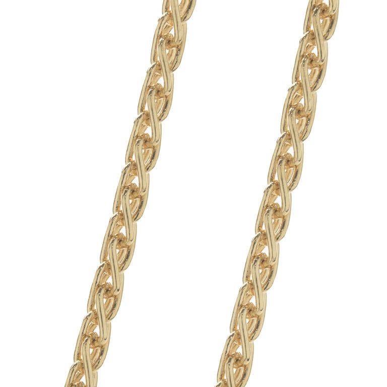 18 Karat Yellow Gold Diamond And Ruby Heart Explosion Necklace For Sale