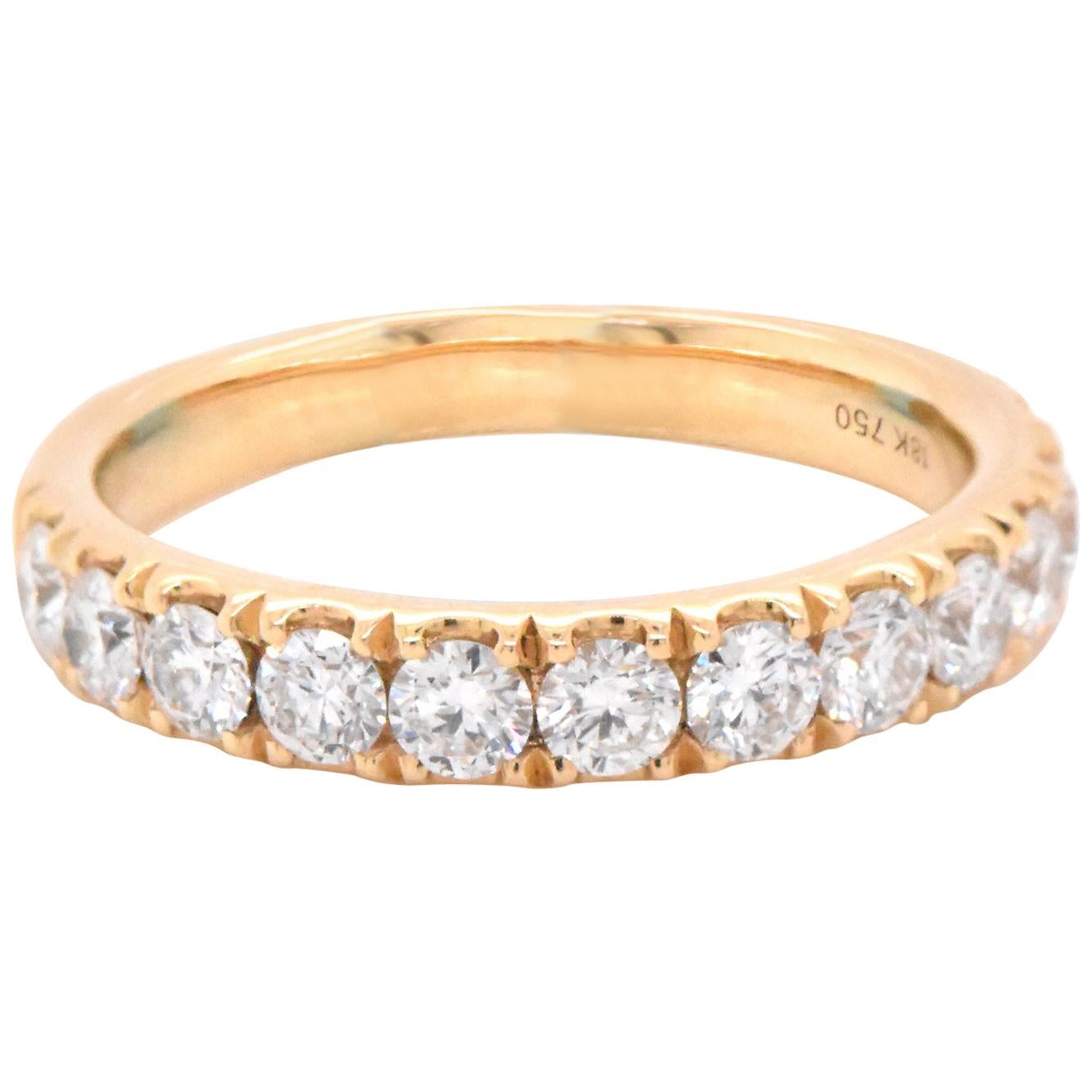 1980s 2 Carat Diamond Band in 18 Karat Yellow Gold For Sale at 1stDibs ...