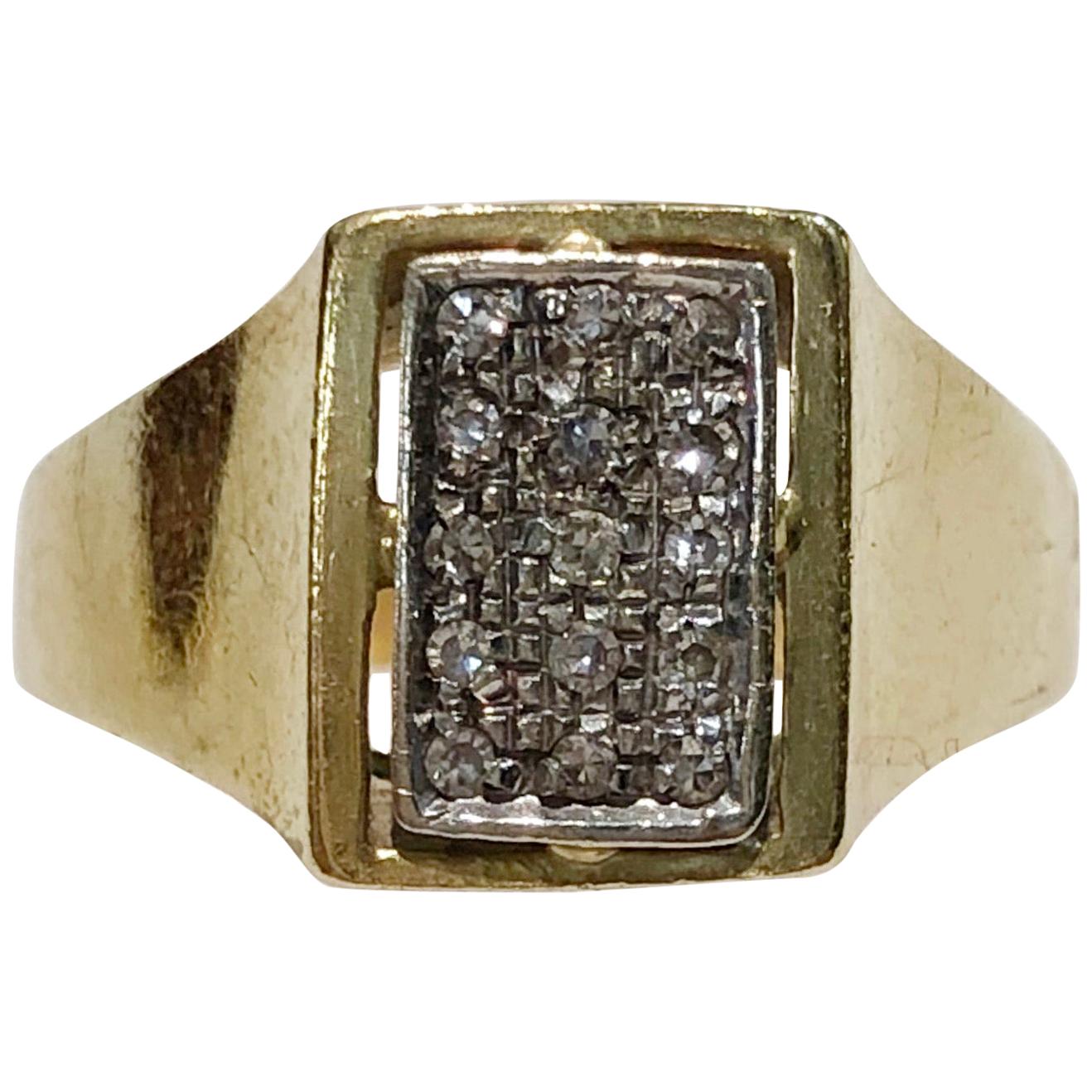 Antique French Gold Chevalier Ring at 1stDibs | what is a chevalier ring