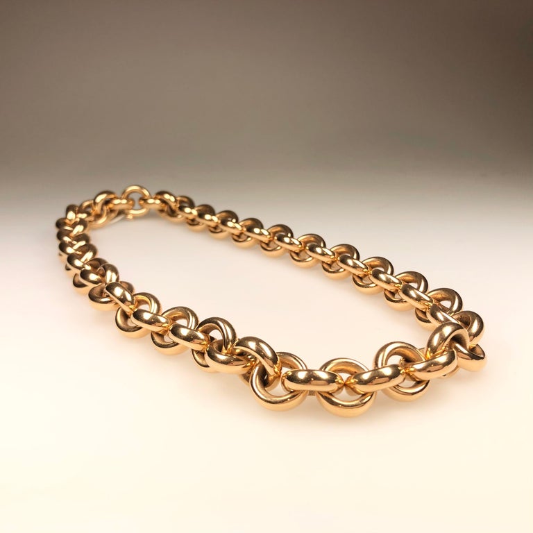 18 Karat Yellow Gold Diamond Necklace by Isabelle Fa at 1stDibs