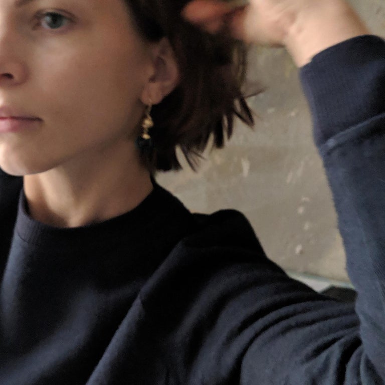 18 Karat Yellow Gold Fig Cocktail Earrings with Smoky Quartzes by the ...