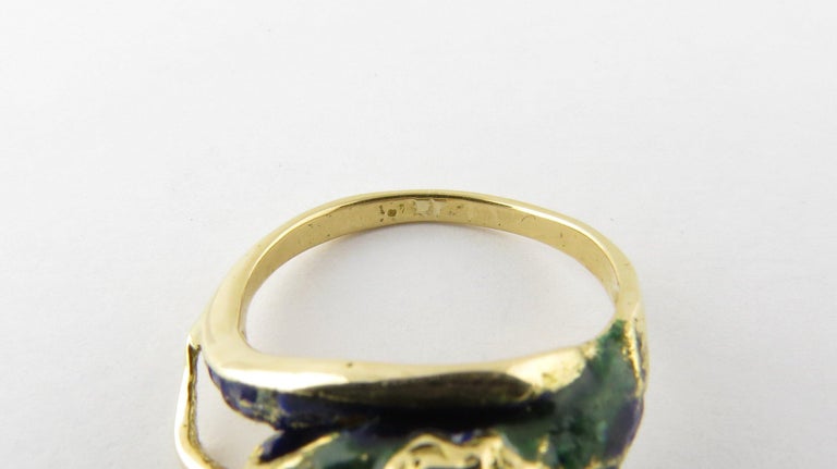 18 Karat Yellow Gold Fish Ring For Sale (Free Shipping) at 1stDibs