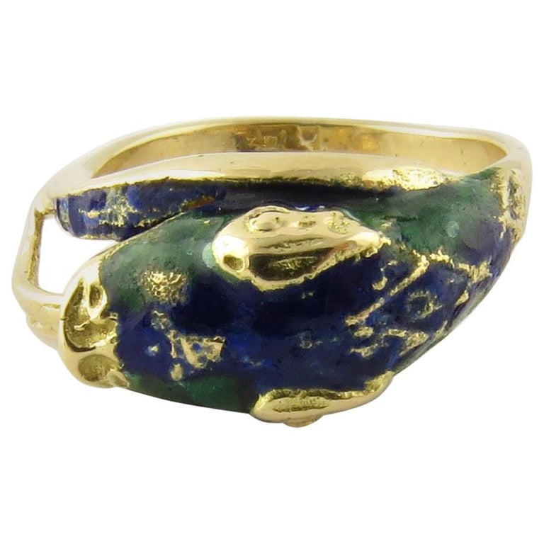 18 Karat Yellow Gold Fish Ring For Sale (Free Shipping) at 1stDibs