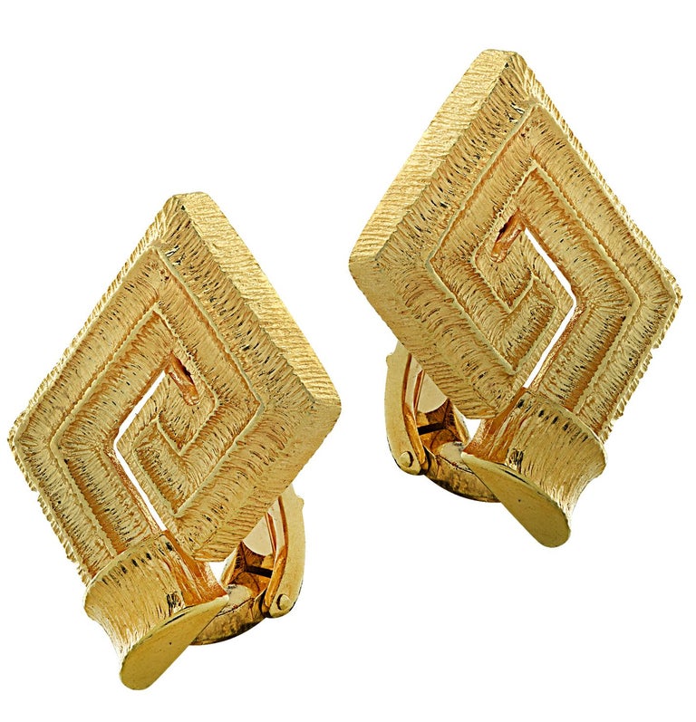 18 Karat Yellow Gold Greek Key Suite at 1stDibs