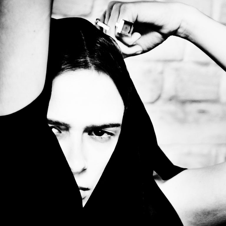 18 Karat Yellow Gold Ink Ring with Smoky Quartz by Artist For Sale at ...