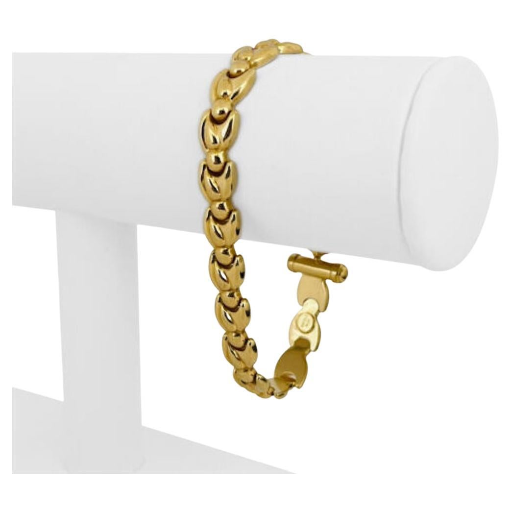 18 Karat Yellow Gold Milor Ladies Fancy Link Bracelet, Italy For Sale ...