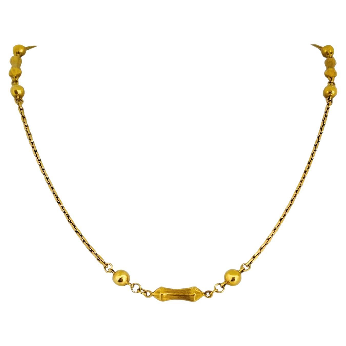 Chanel Lion Five Station Yellow Gold Link Necklace at 1stDibs | chanel ...