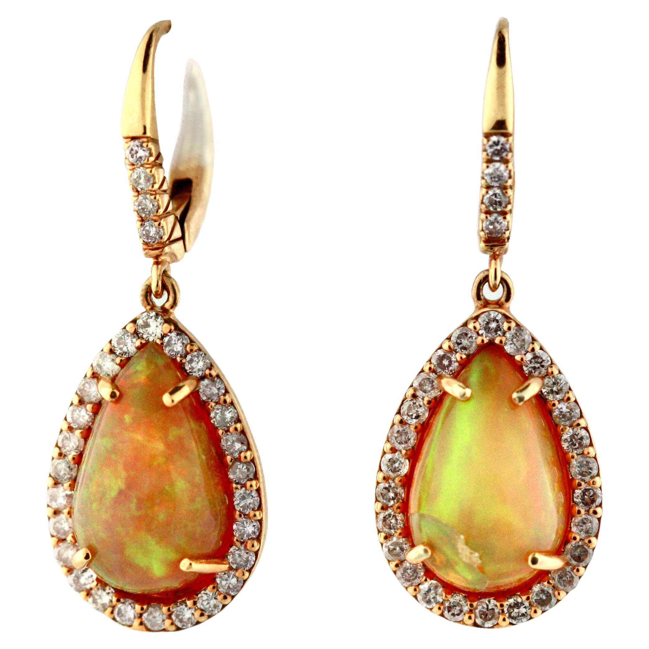 Montebello 18 Karat Yellow Gold "Merlino" Adularia Stone and Diamonds ...