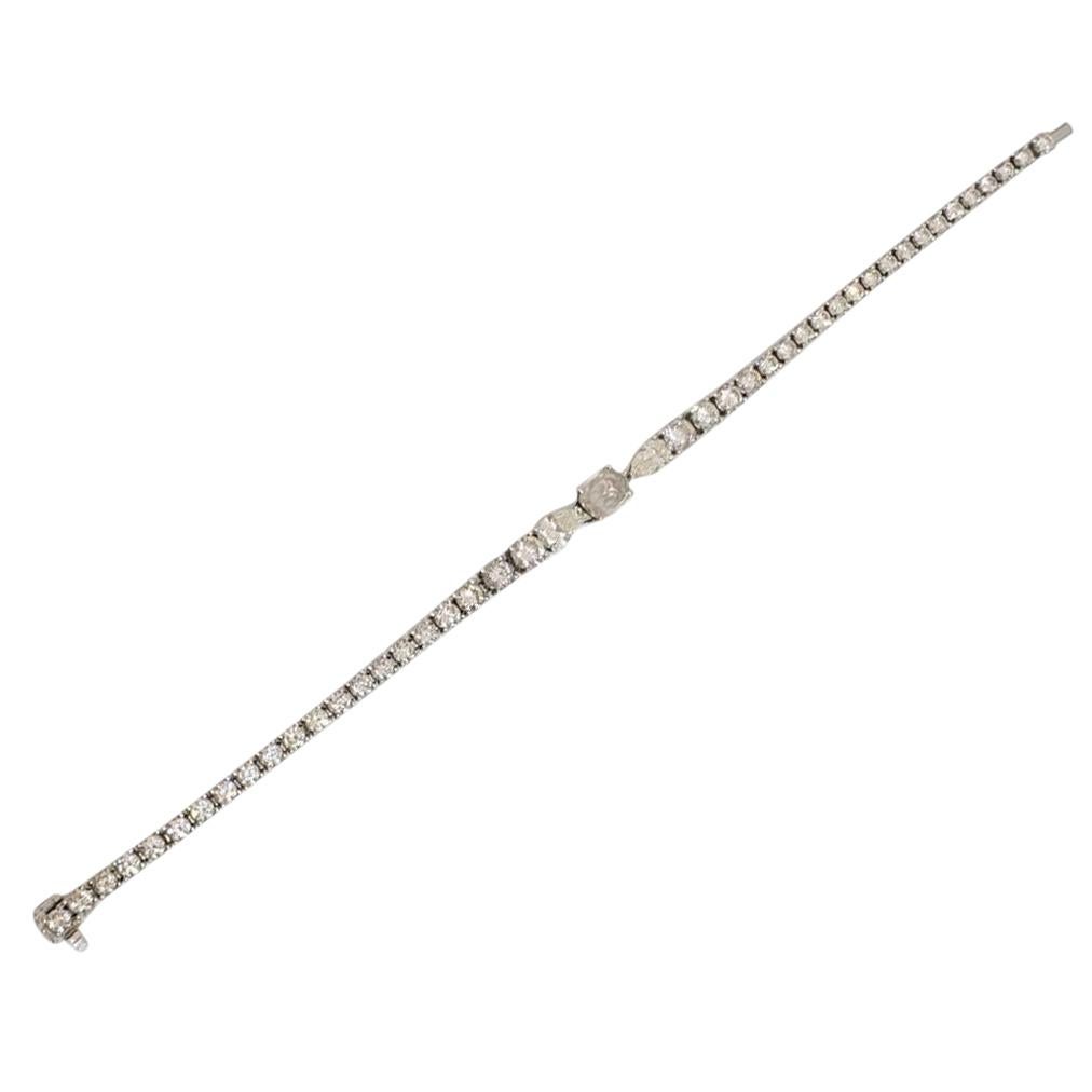 Rachel Koen 14K Yellow Gold Rhodium Plated Diamond Floral Design ...