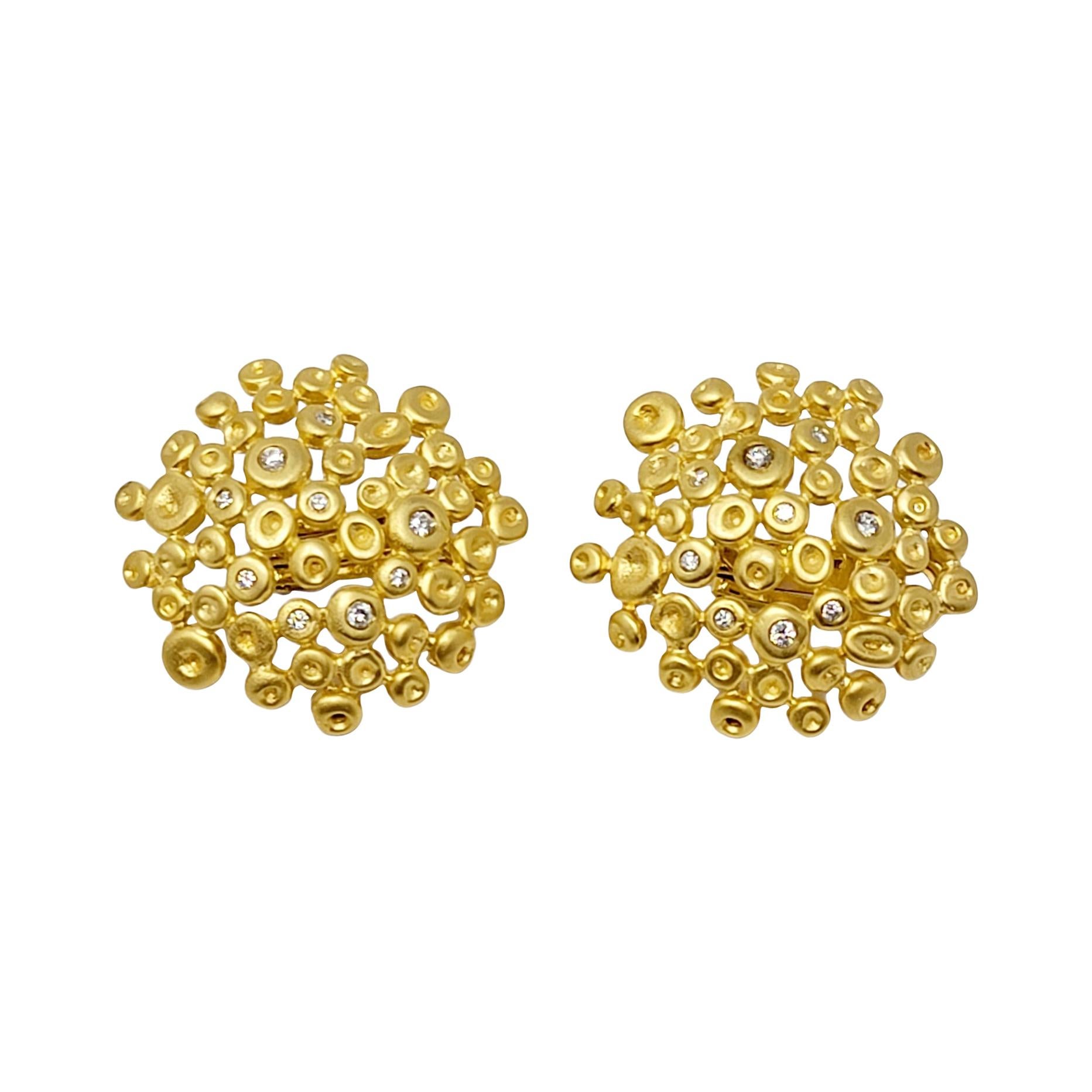 Fancy Light Yellow Round Diamond Stud Earrings with White Diamond Halo ...