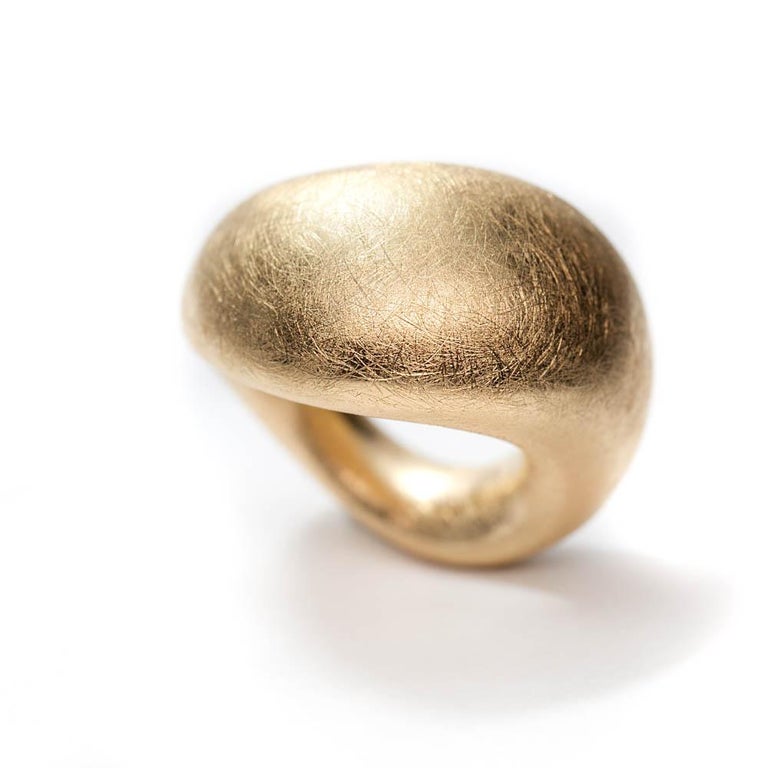 18 Karat Yellow Gold, Small Pinky Solid Ring at 1stDibs