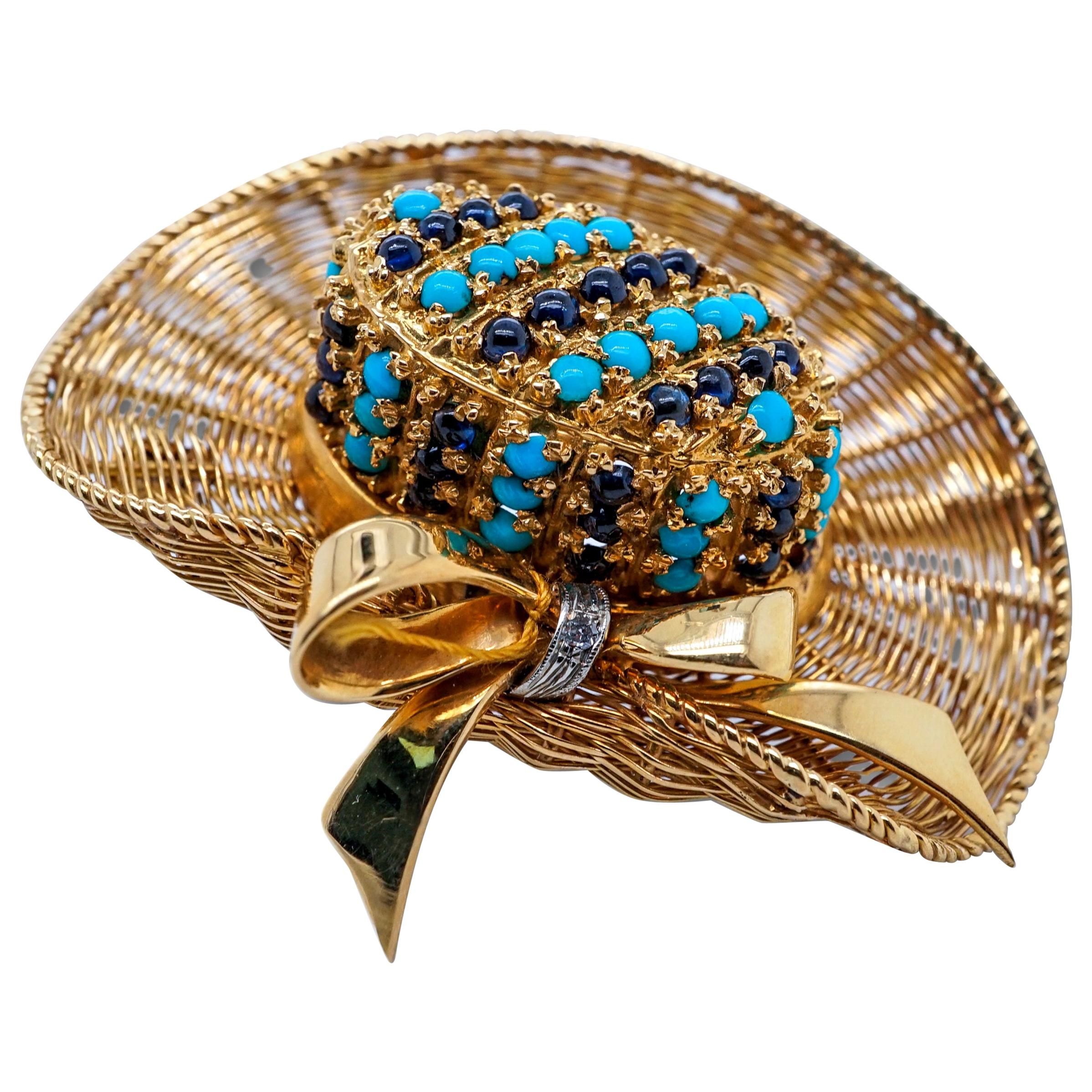 Vintage Hat Brooch - 27 For Sale on 1stDibs