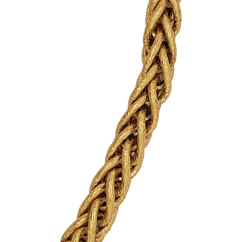 18 Karat Yellow Gold Wheat Chain at 1stDibs | wheat style chain, white ...
