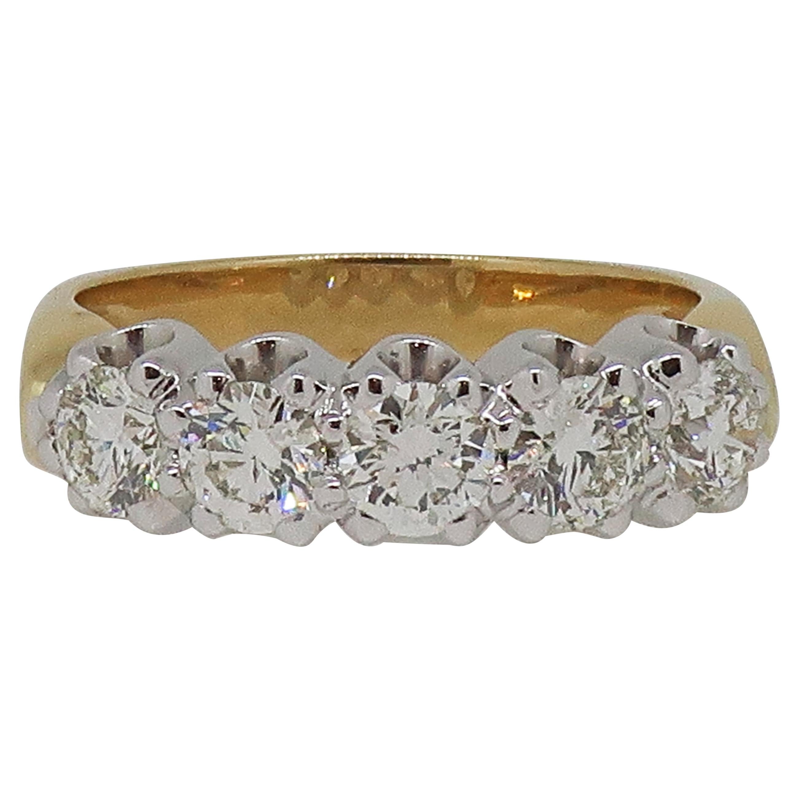 21 Diamond Full Eternity Band Engagement Everyday Ring in White Gold ...