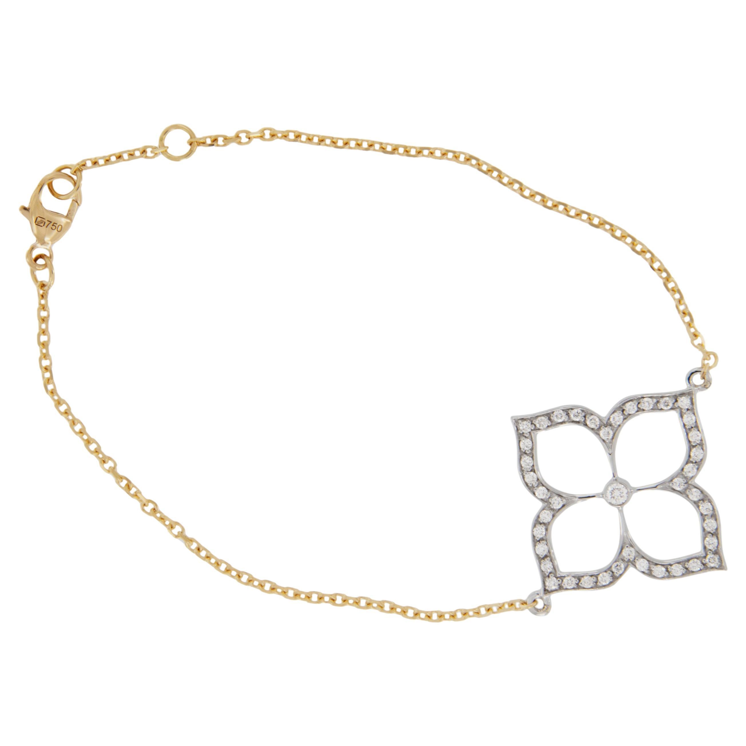 Gumuchian 18 Karat White Gold Diamond Bee Bracelet For Sale at 1stDibs