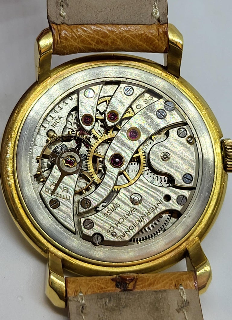 18 Kt Gold Iwc Wrist Watch Caliber 83 For Sale at 1stDibs