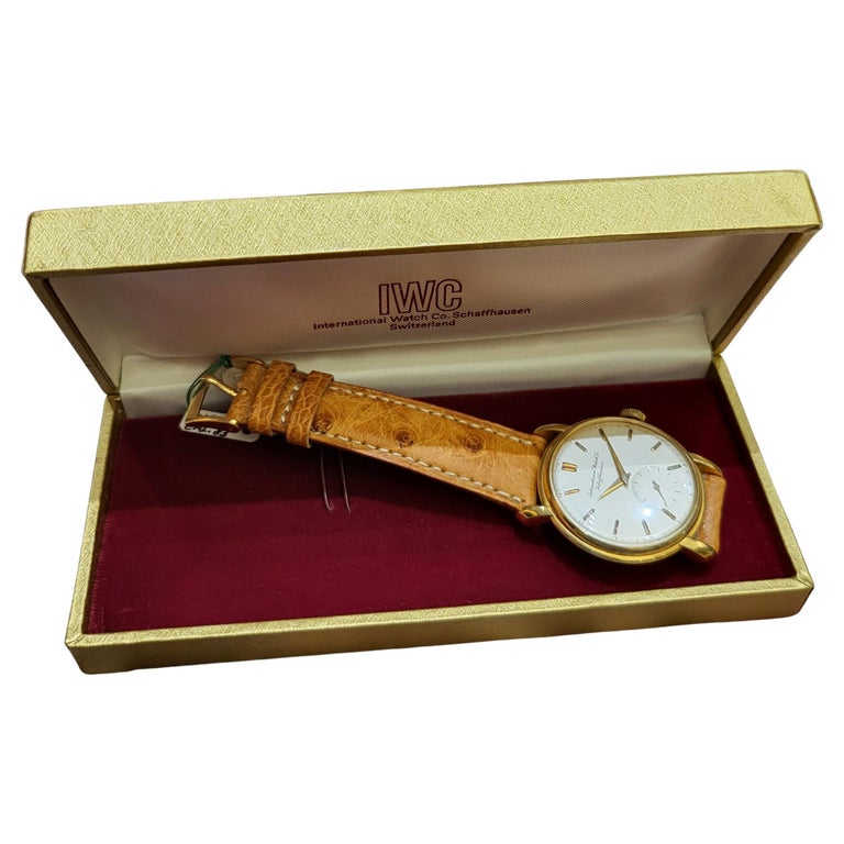 18 Kt Gold Iwc Wrist Watch Caliber 83 For Sale at 1stDibs