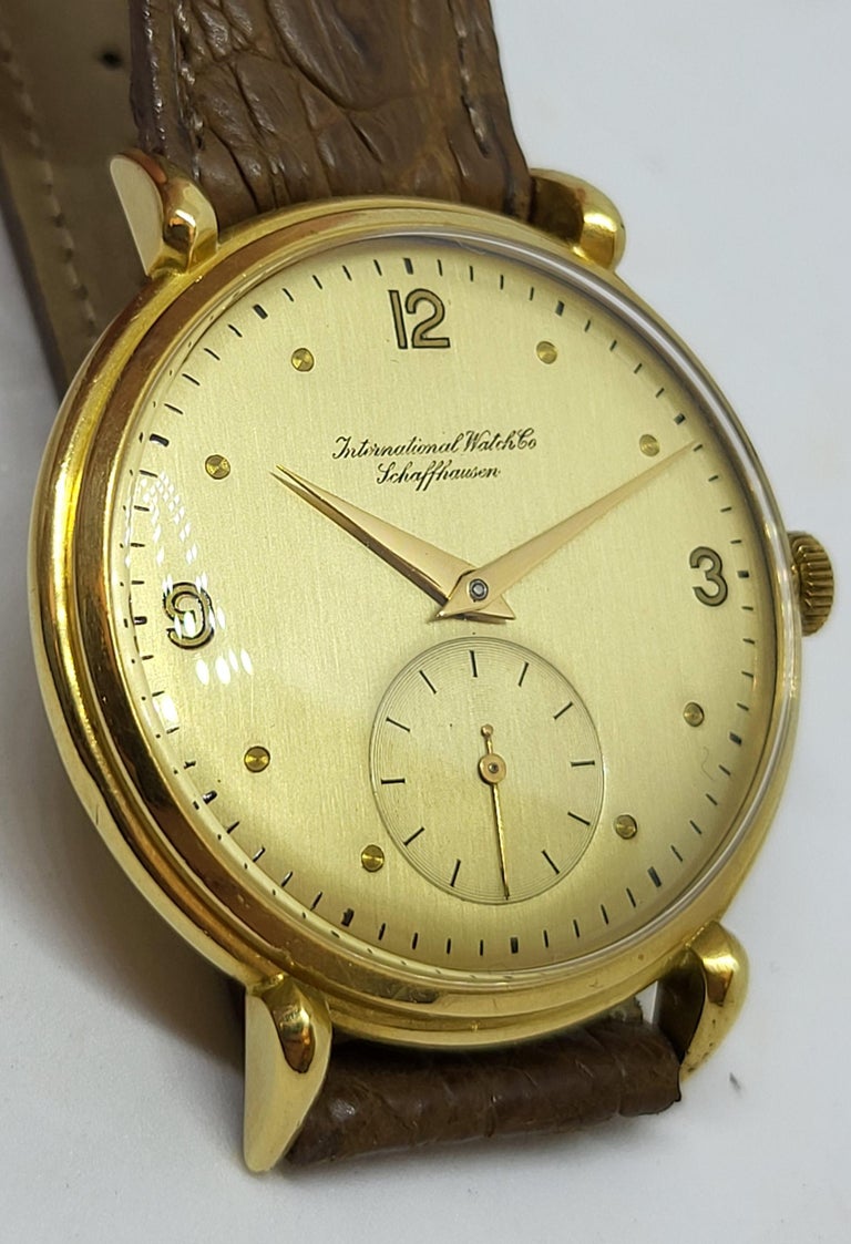 18 Kt Gold IWC Wrist Watch Caliber 88 Rare Manual Winding Calatrava For ...