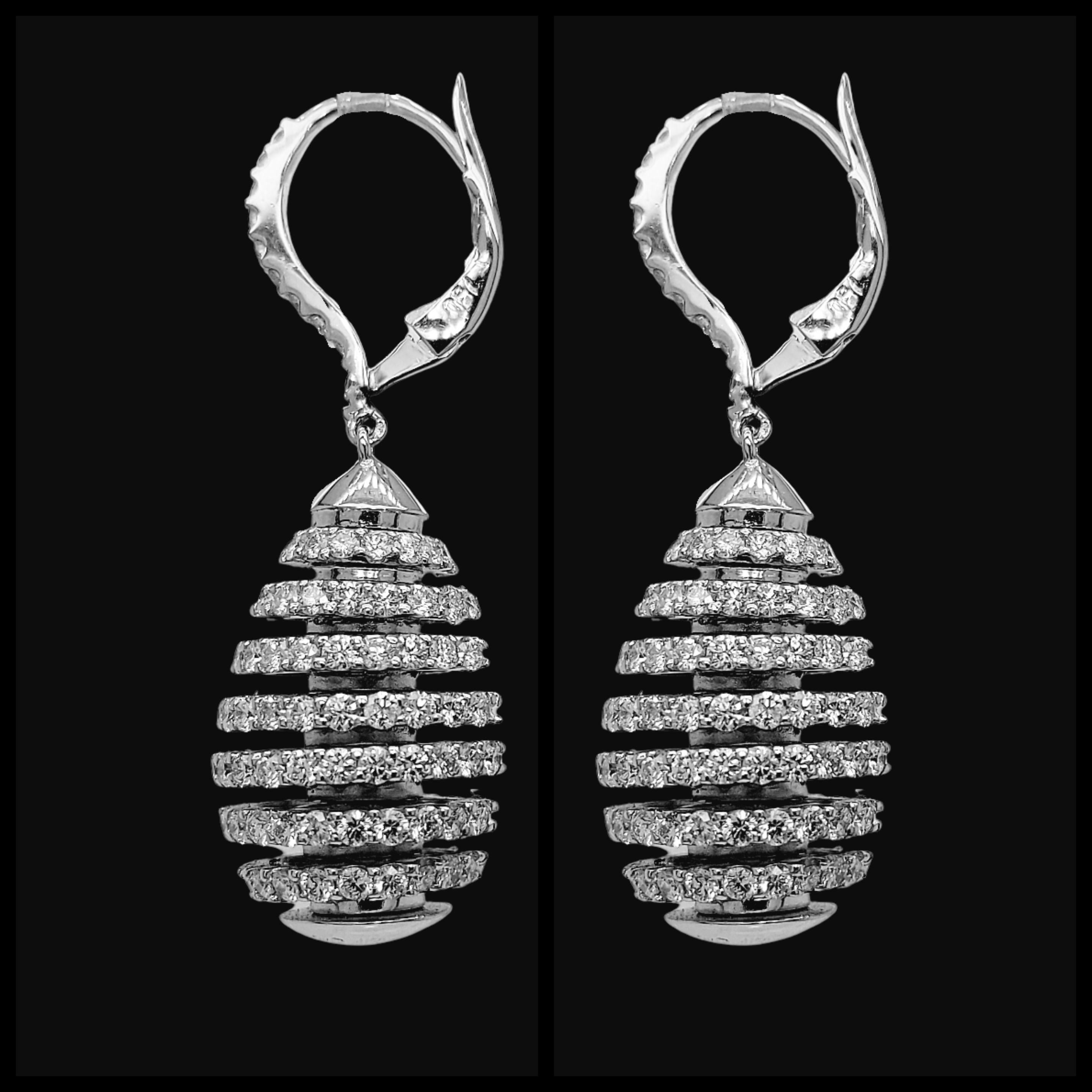 18 kt Gold Ruby& Diamonds Earrings+Diamond Earrings+Adler Geneva ...