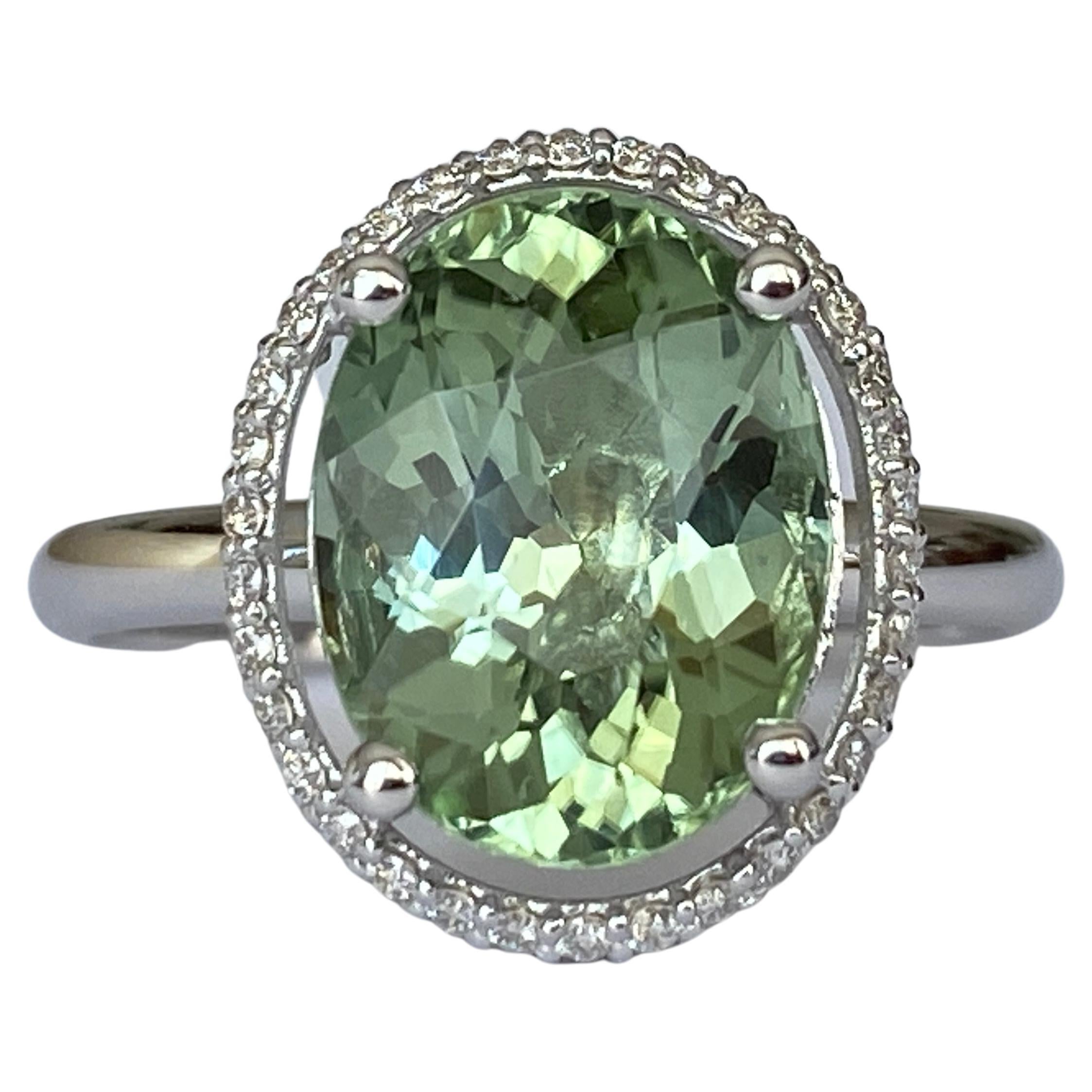 Tri Color Red, Yellow and Green Tourmaline Cocktail Ring in 14 Karat ...