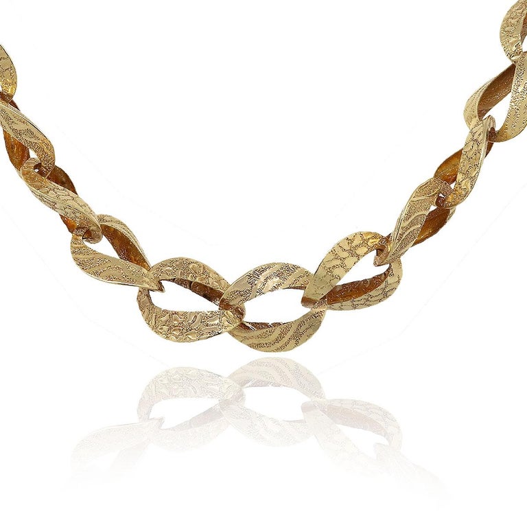 Ladies Large Link Necklace at 1stDibs