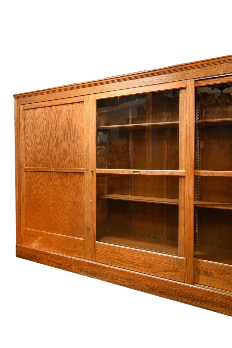 Oak Classroom Cabinet For Sale at 1stDibs