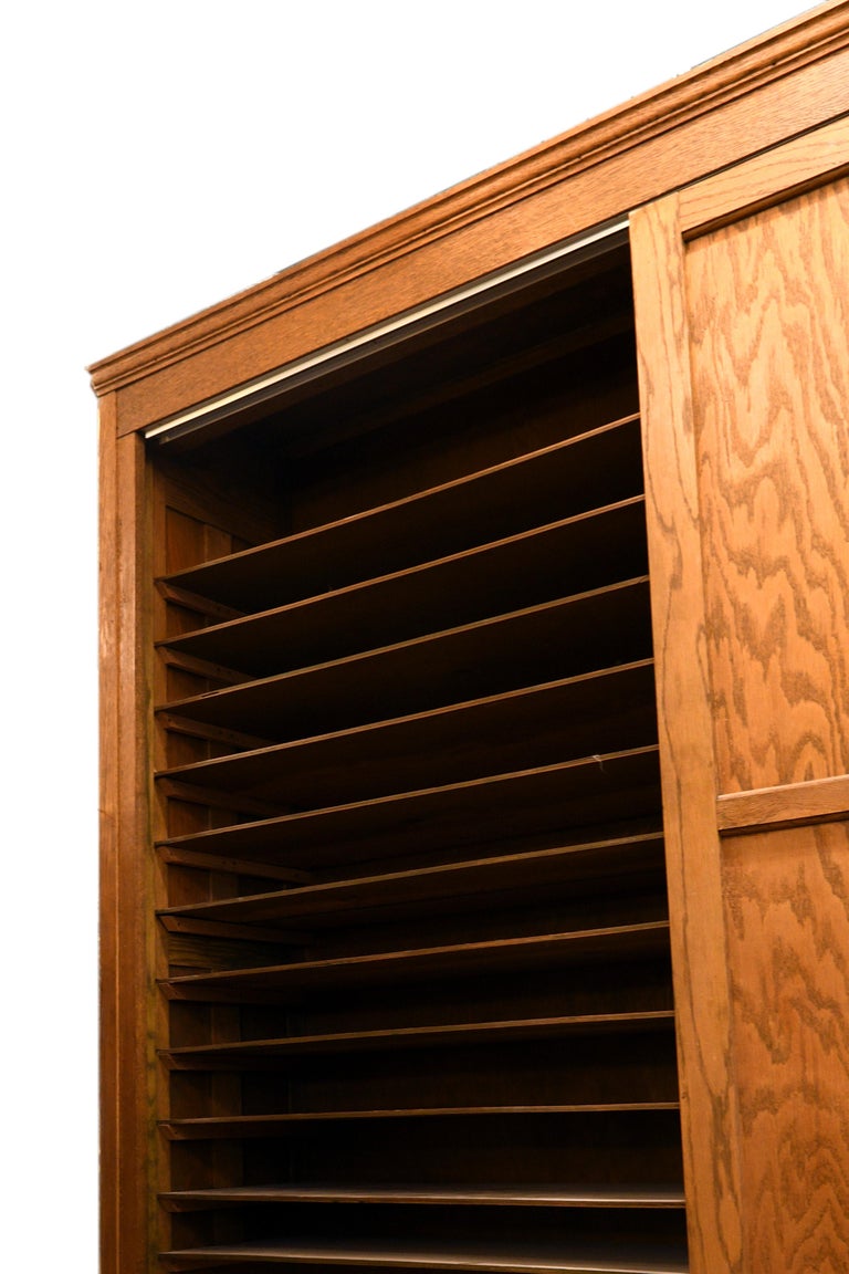 Oak Classroom Cabinet For Sale at 1stDibs