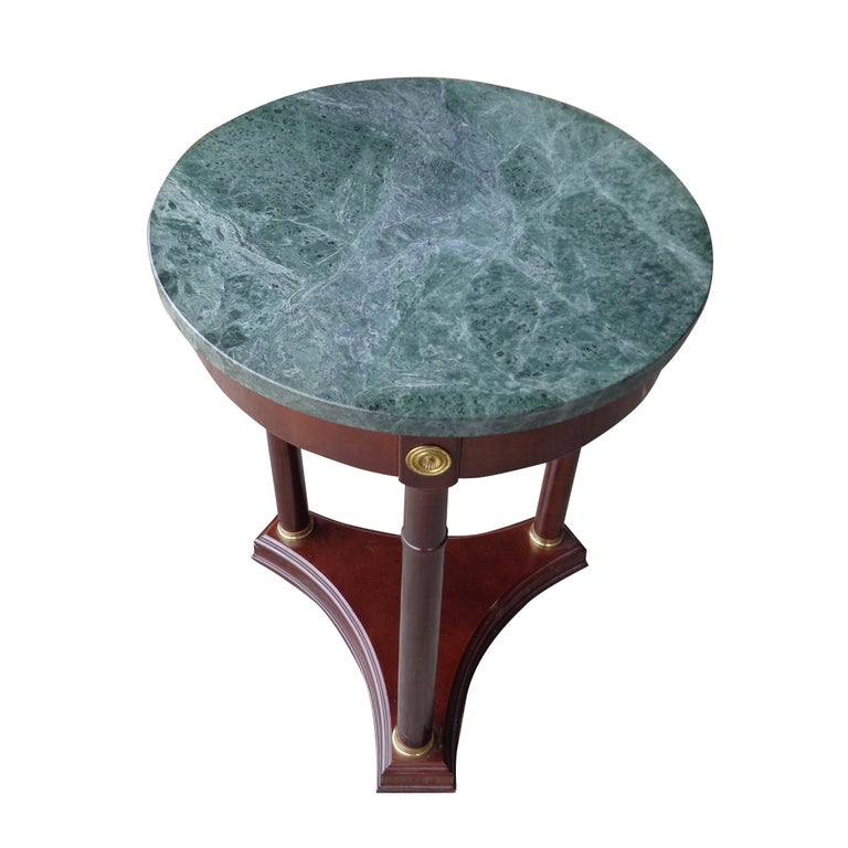 Regency Style Marble Pedestal Side Table For Sale at 1stDibs | regency ...