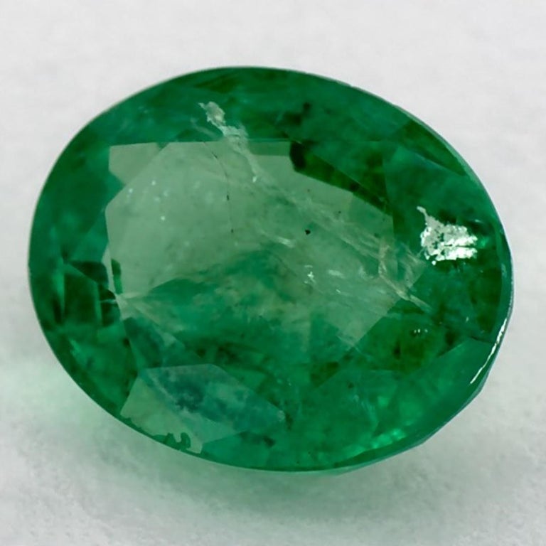 1.80 Carat Natural Emerald Oval Loose Gemstone For Sale at 1stDibs