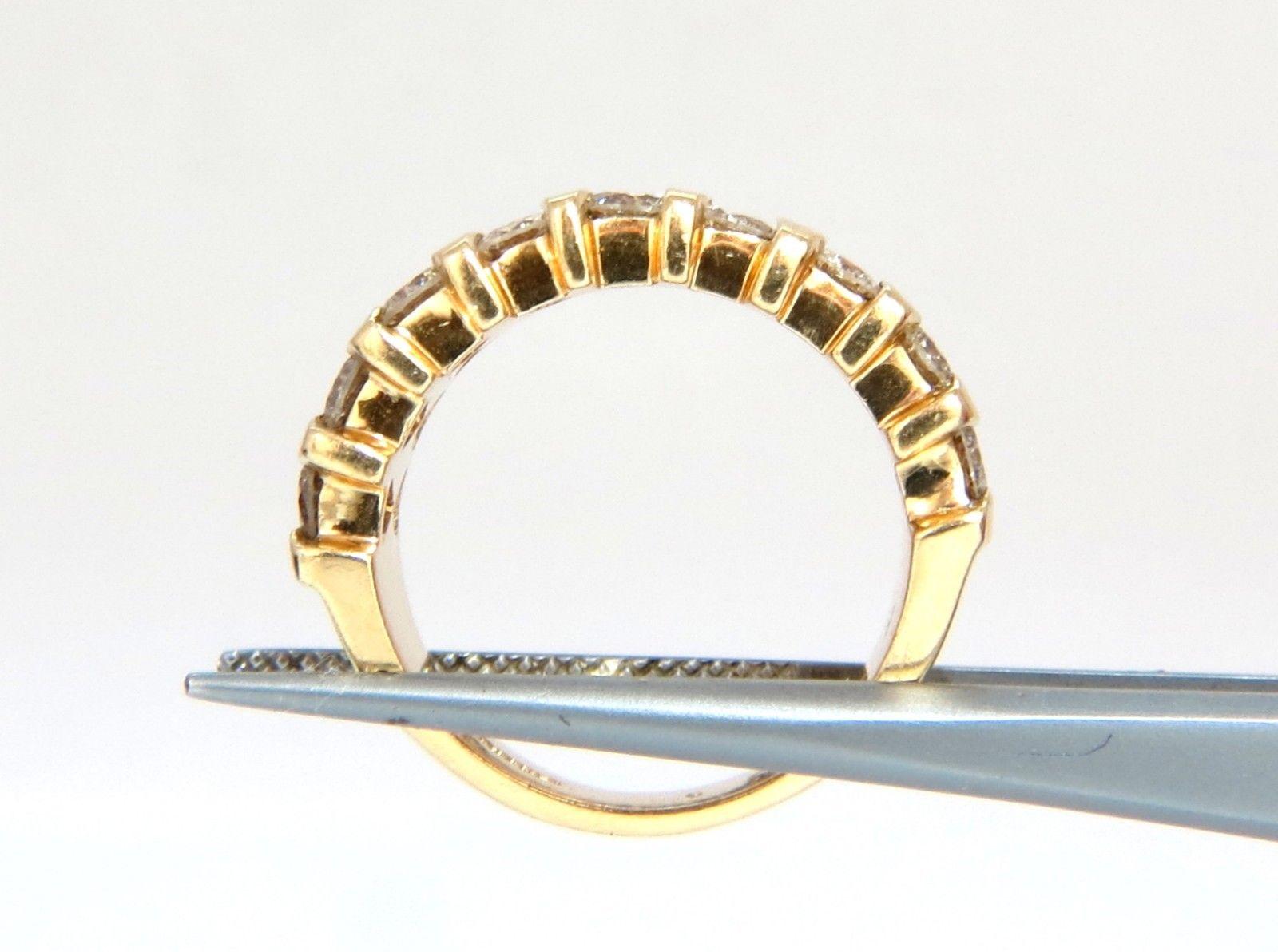 1.80 Natural Round Diamond Band Ring 14 Karat Channel Row at 1stDibs