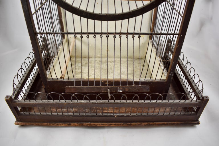 1800s American Victorian Gothic Revival Folk Art Handmade Wood and ...