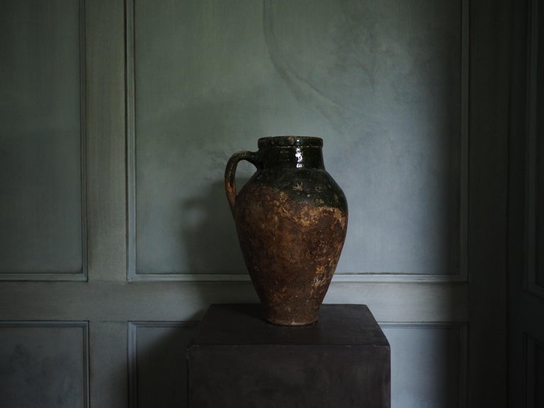 1800's Antique Clay Amphora, Bayram Amphora For Sale at 1stDibs