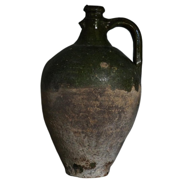 1800's Antique Clay Amphora, Bayram Amphora For Sale at 1stDibs