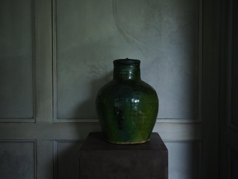 1800's Antique Clay Amphora For Sale at 1stDibs