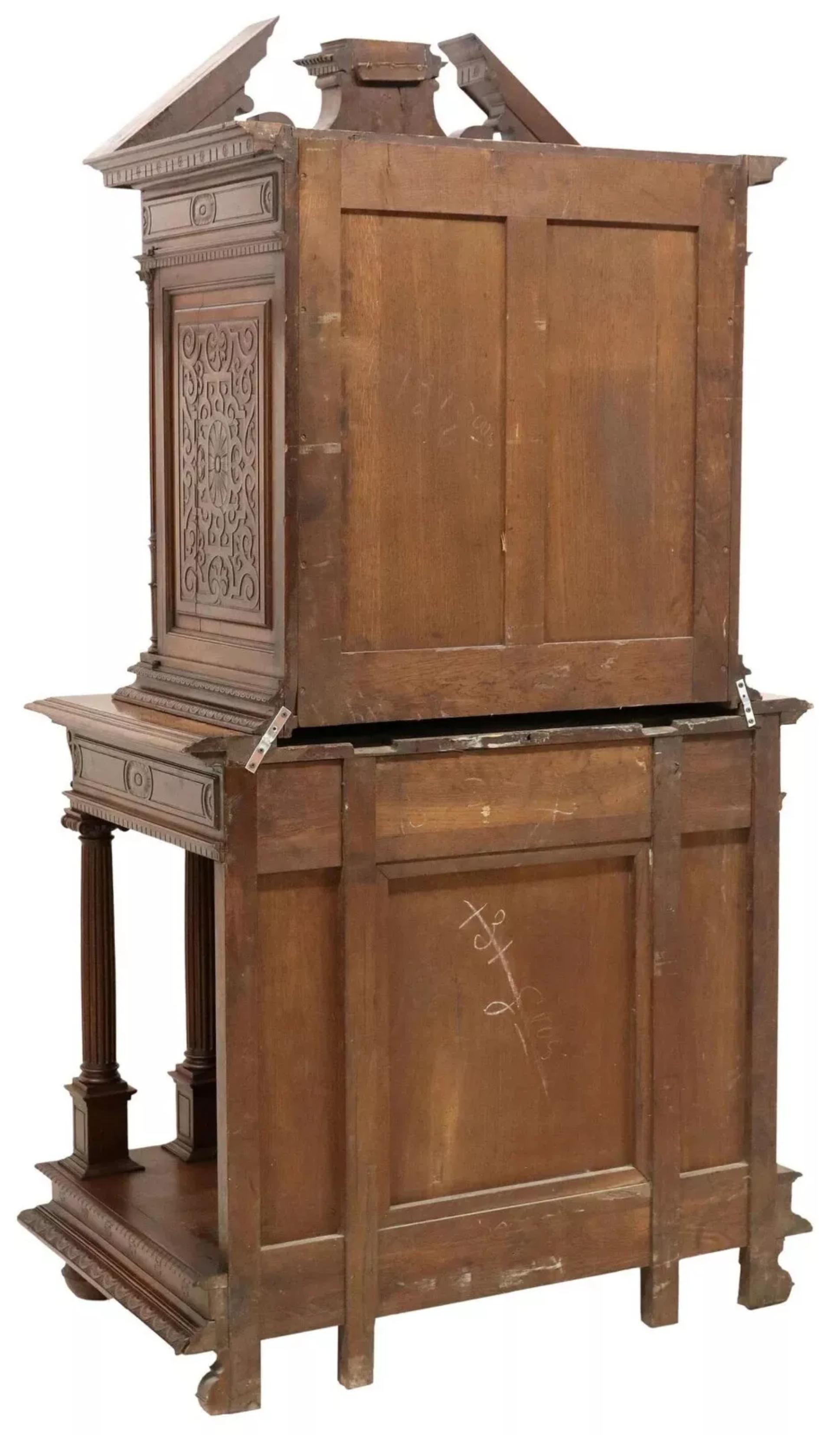 1800's Antique French, Neoclassical Style, Finely Carved, Mahogany ...