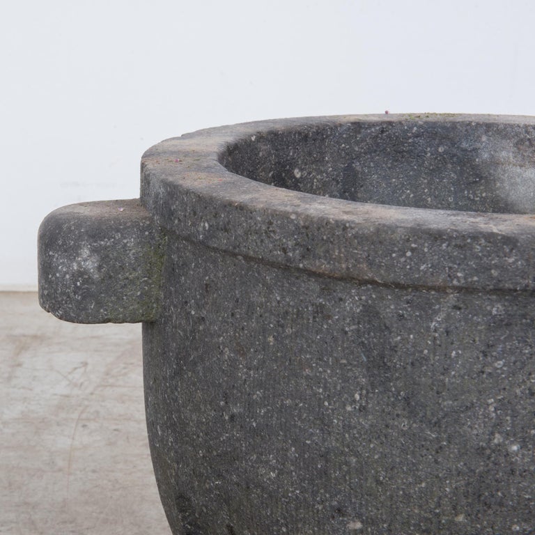 1800s Belgian Black Stone Mortar at 1stDibs