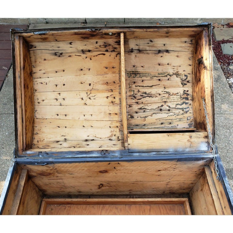 1800s Dome Top Camel Back Ornate Steamers Trunk For Sale at 1stDibs ...