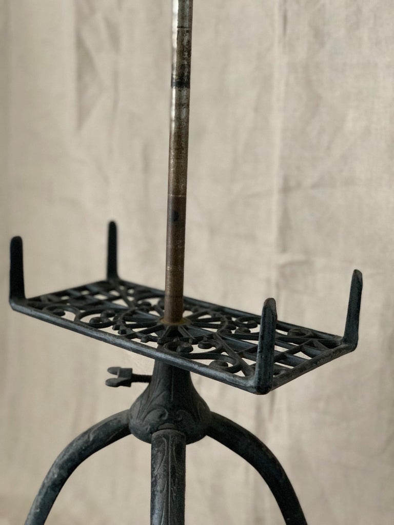 Antique 1800's Iron Tripod Stand at 1stDibs