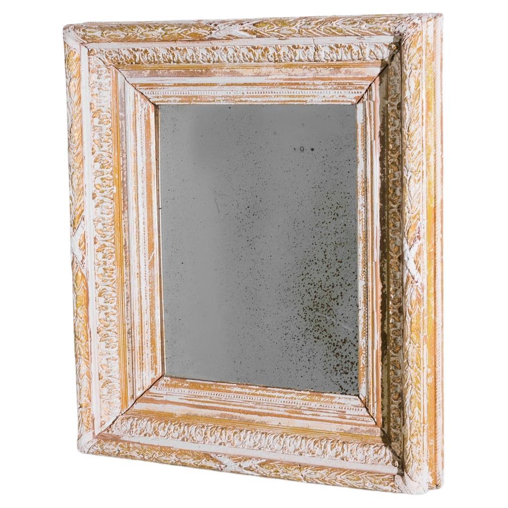 Antique Patinated French Mirror For Sale at 1stDibs