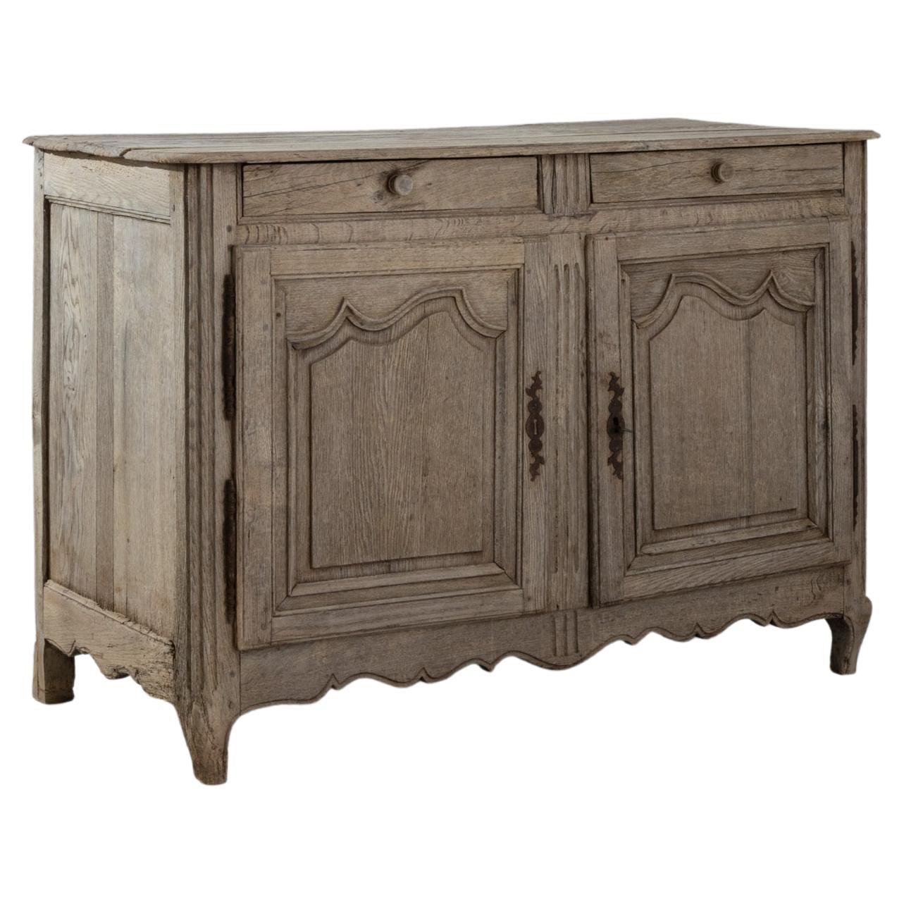 1820s French Bleached Oak Buffet at 1stDibs