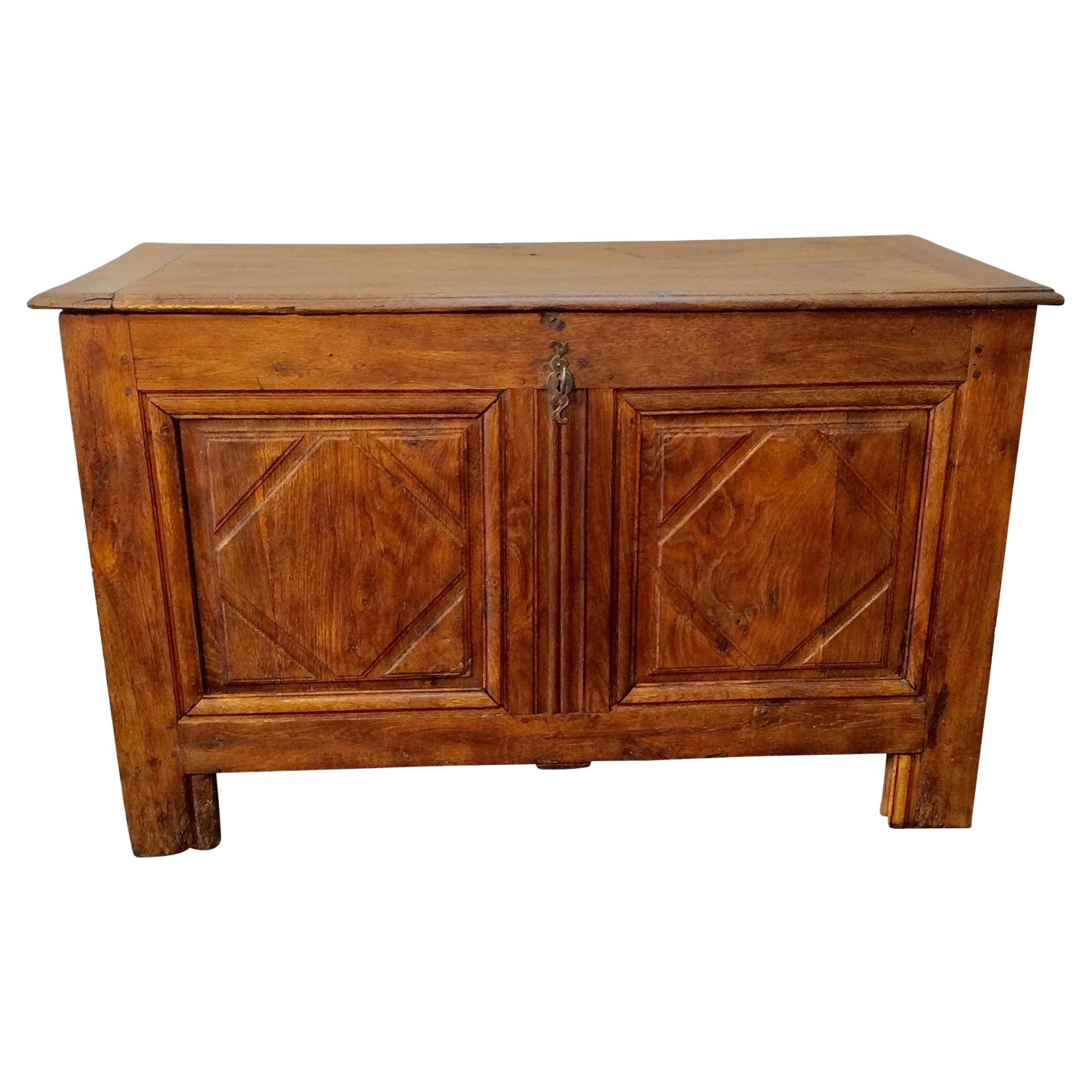 Antique French Provincial Coffer/ Storage Trunk For Sale at 1stDibs
