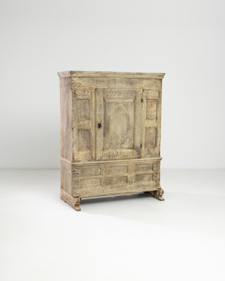 1800s German Oak Cabinet For Sale at 1stDibs
