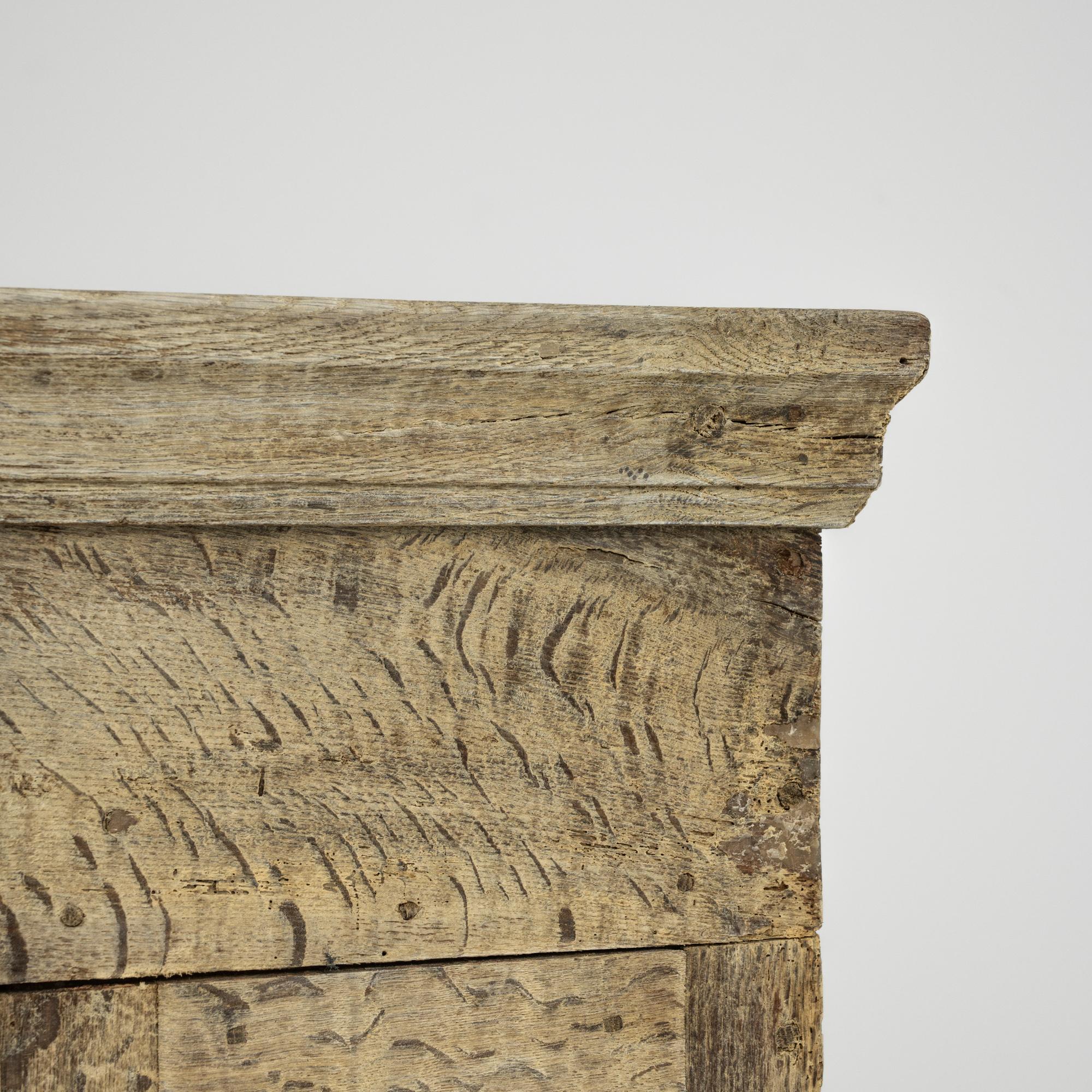 1800s German Oak Cabinet For Sale at 1stDibs