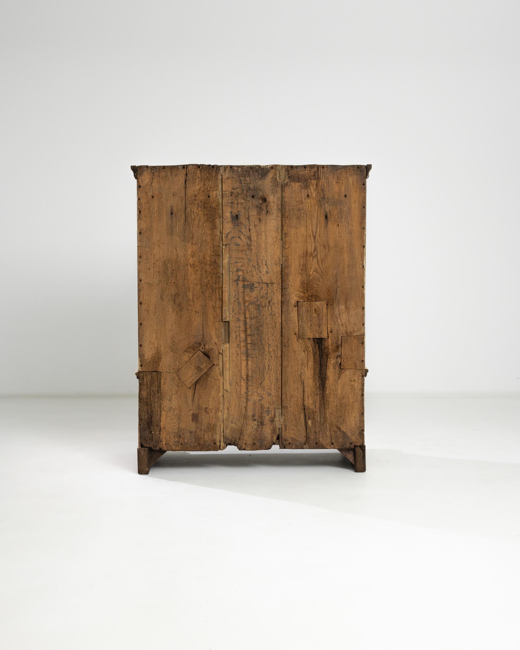 1800s German Oak Cabinet For Sale at 1stDibs