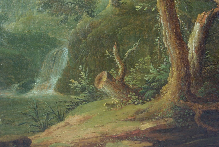 1800s Landscape Painting, Oil on Canvas, Unsigned, France 1820, H510 ...