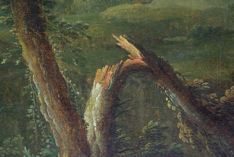 1800s Landscape Painting, Oil on Canvas, Unsigned, France 1820, H510 ...