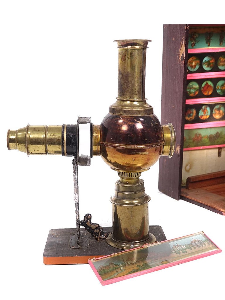 1800s Magic Lantern Full Boxed Set at 1stDibs