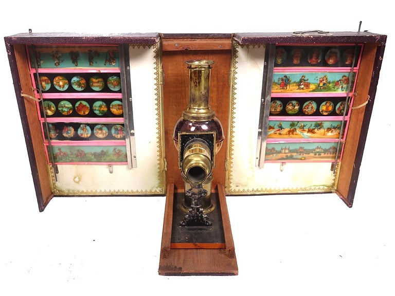 1800s Magic Lantern Full Boxed Set at 1stDibs