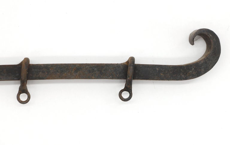 1800s Set Wrought Iron Original Gothic Swing Curtain Rods For Sale at ...