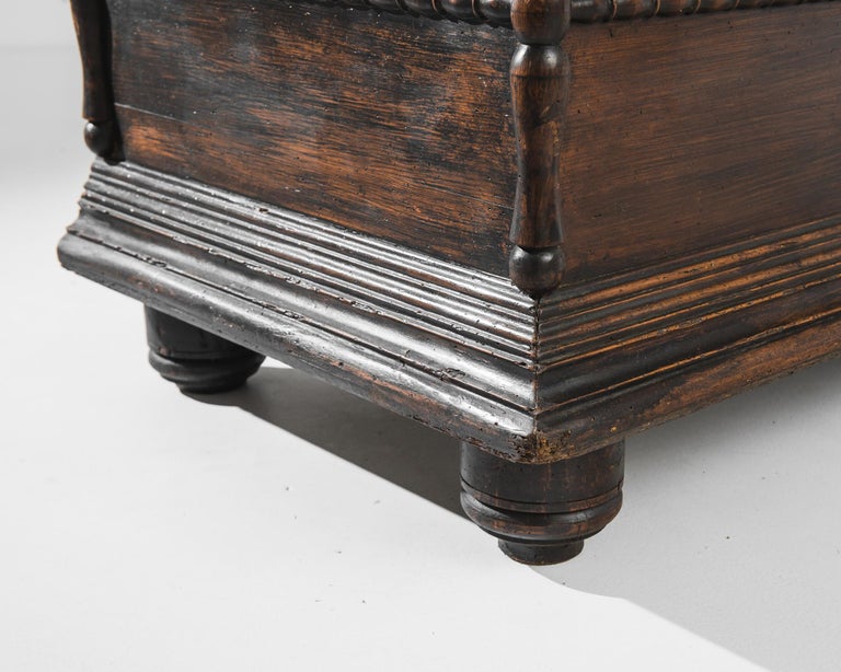 1800s Southern European Wooden Trunk For Sale at 1stDibs